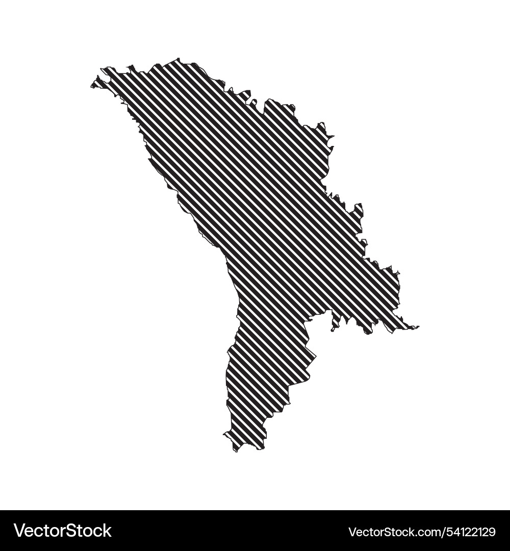 Moldova map icon Royalty Free Vector Image - VectorStock