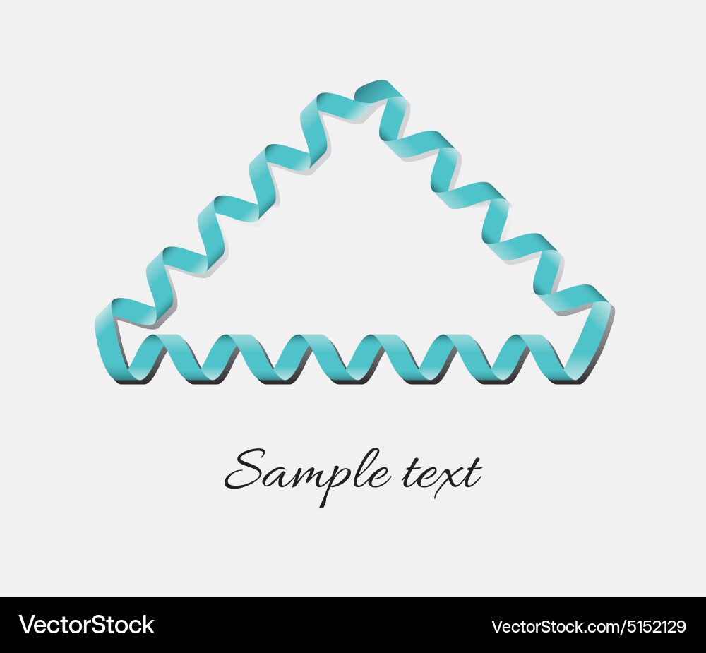 Ribbon frame with text Royalty Free Vector Image