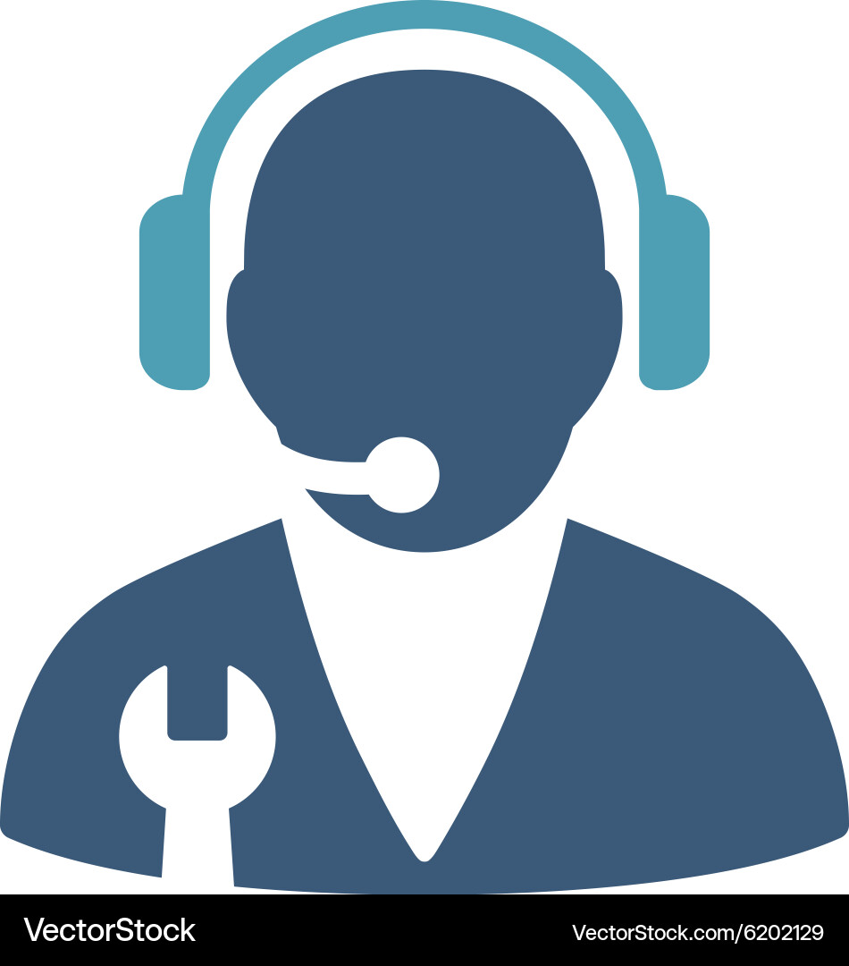 Unterstützung Manager-Symbol Lizenzfreies Vektorbild