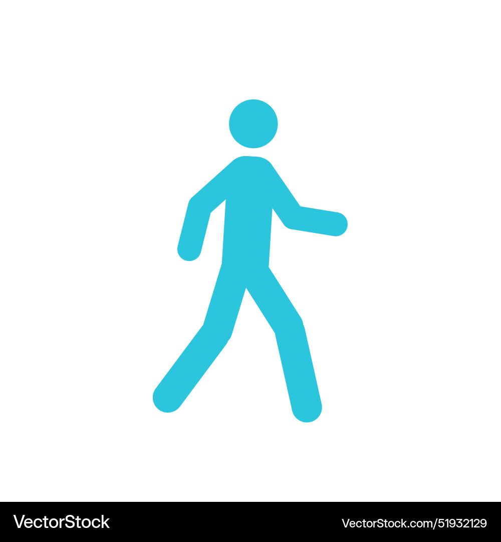 Walker icon isolated on white background brom Vector Image