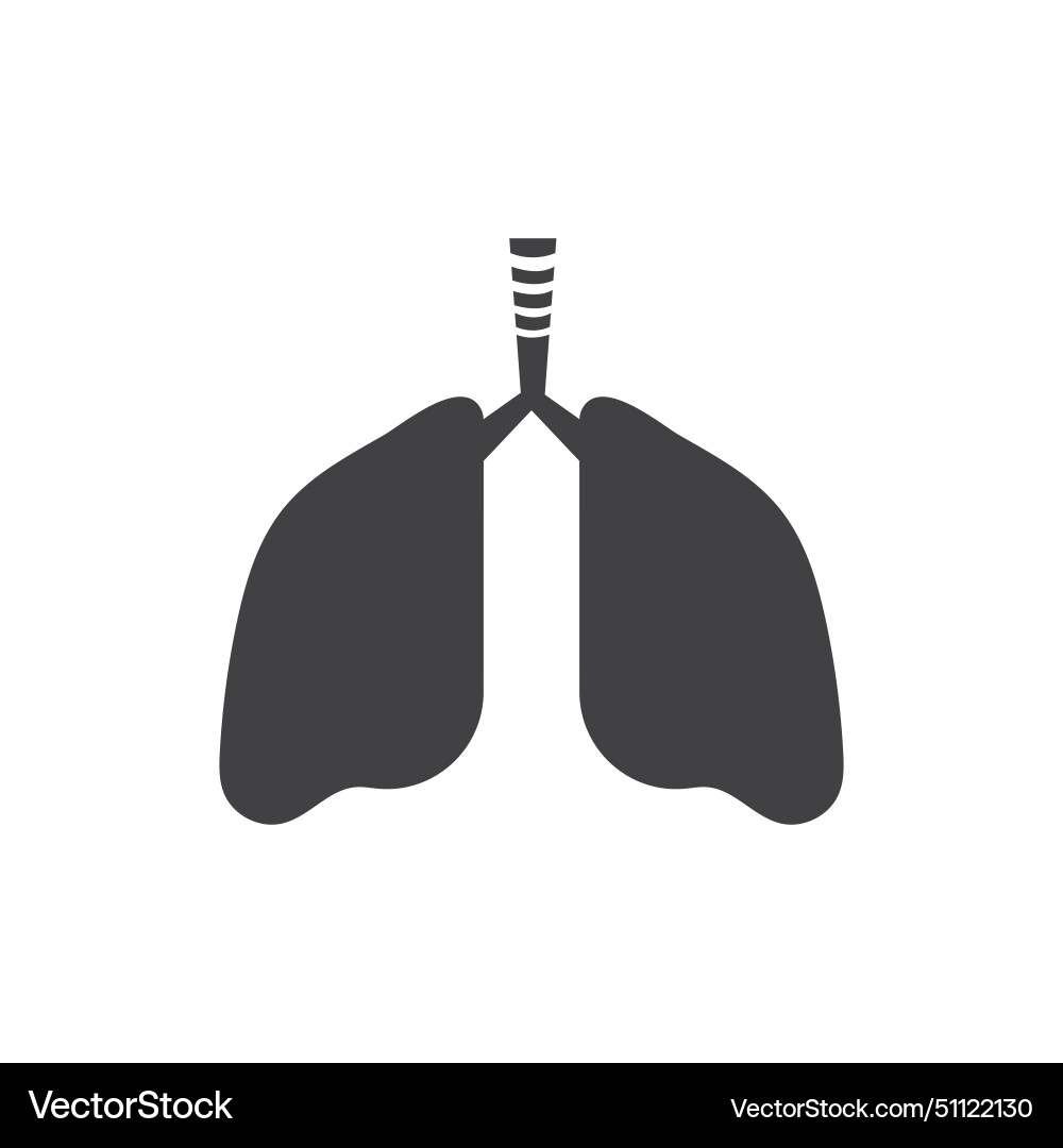 Lungs icon Royalty Free Vector Image - VectorStock