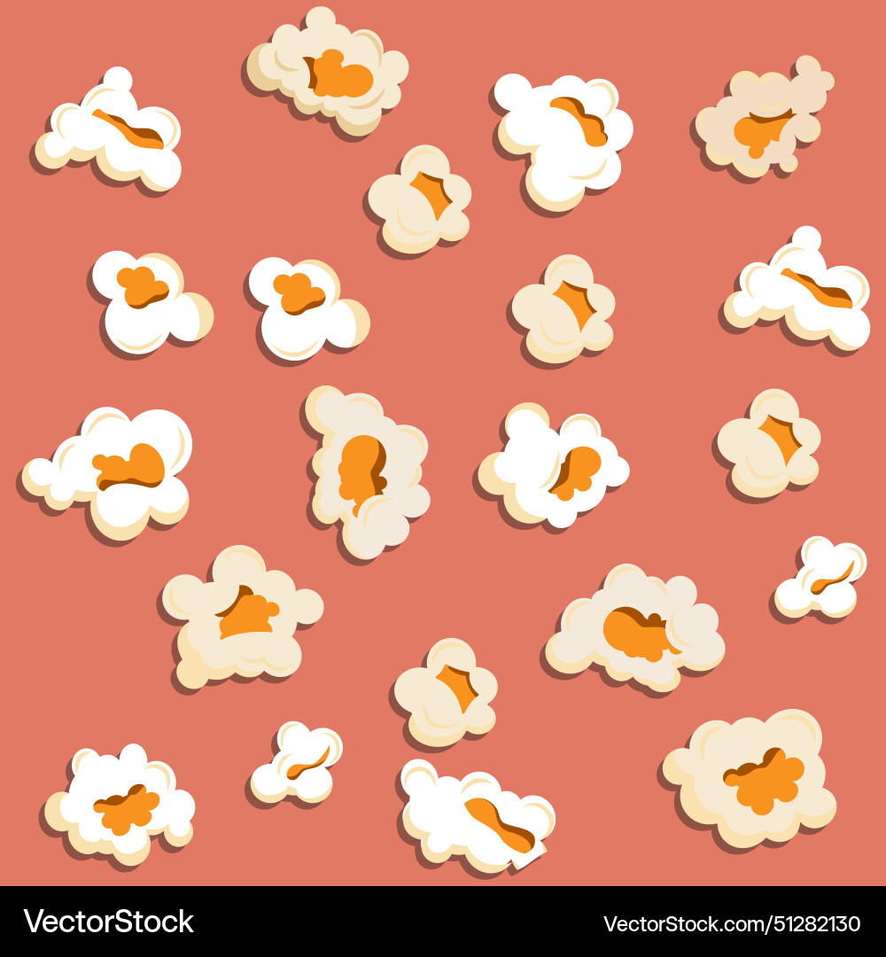 Popcorn banner sweet or salty cinema snack Vector Image