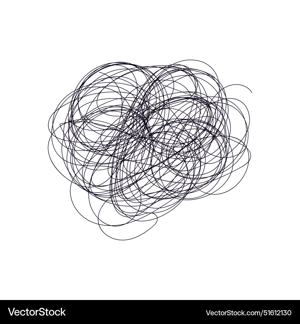 Random Hand gezeichnet scribble Zeichnung Vektorbild