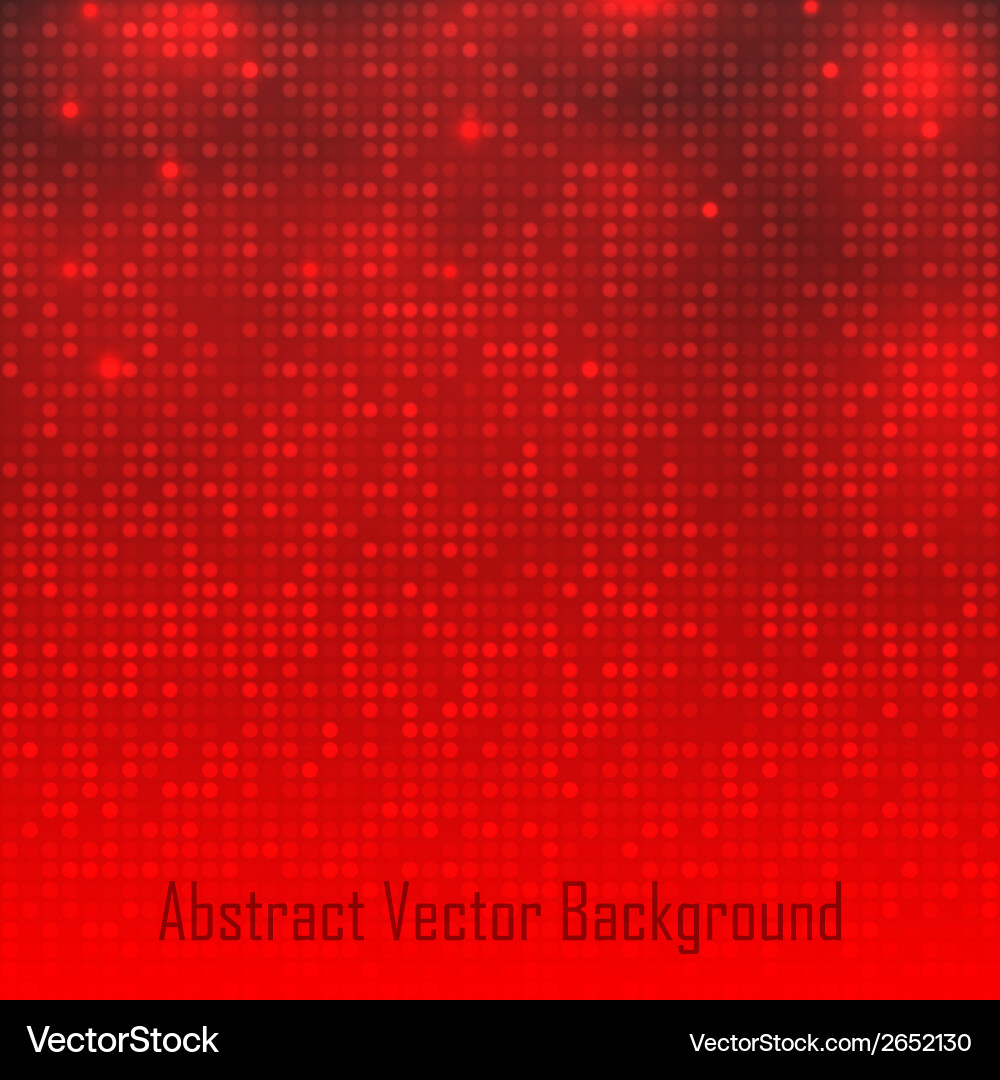 Red Pixel Technology Glow Royalty Free Vector Image