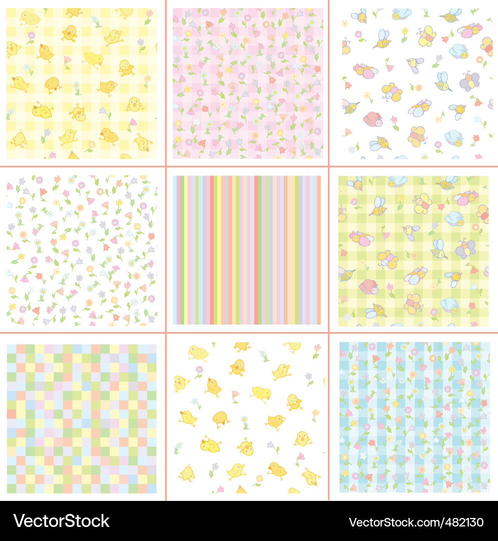 Soft patterns Royalty Free Vector Image - VectorStock