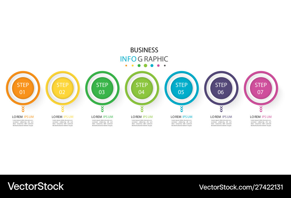 Business Timeline Data Charts Royalty Free Vector Image
