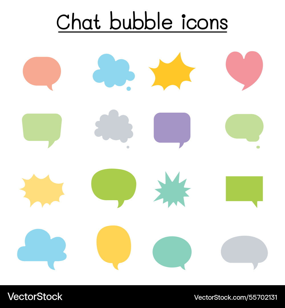 Chat balloon speech bubble talking speaking icon Vector Image