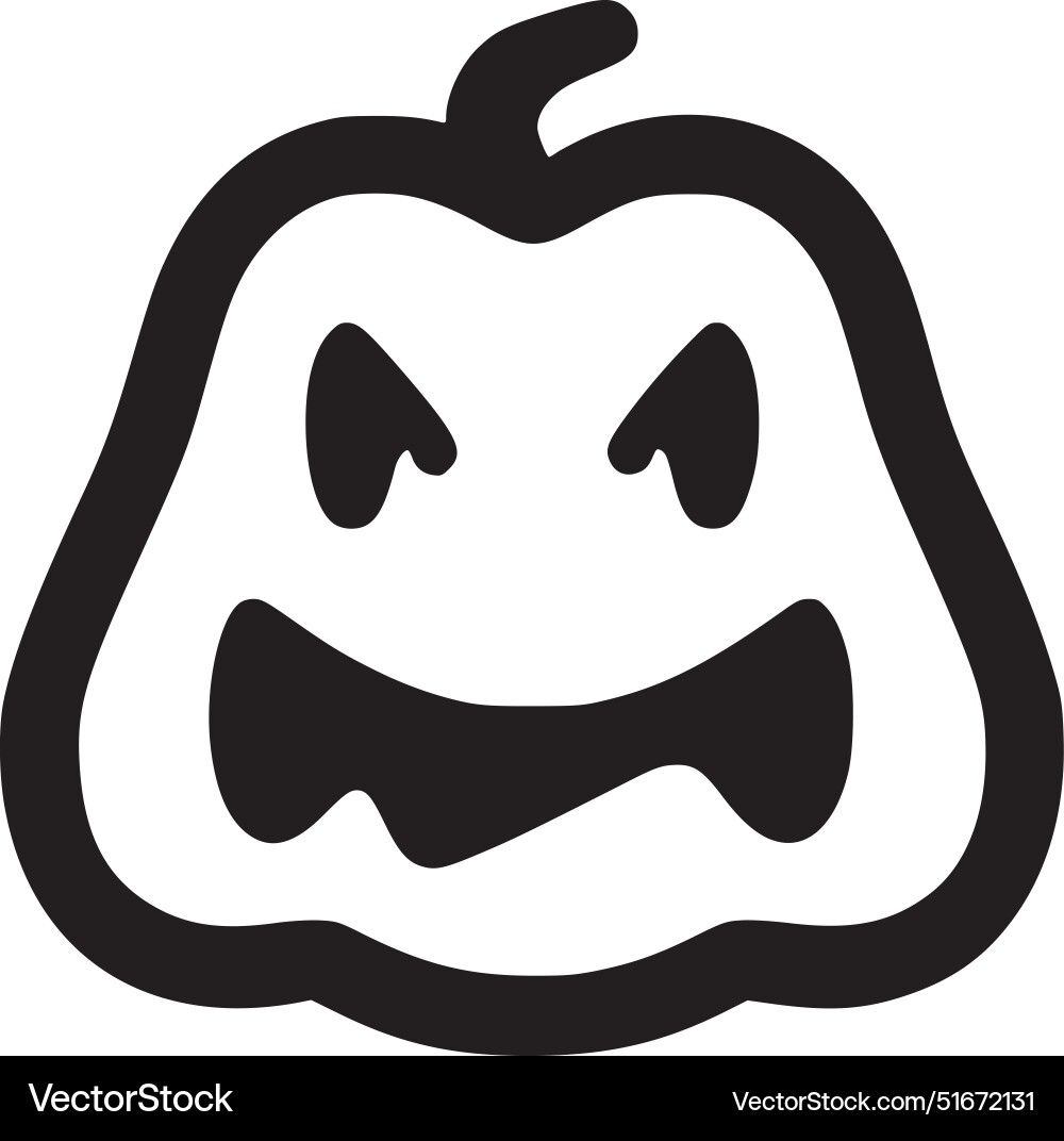 Halloween - black and white Royalty Free Vector Image