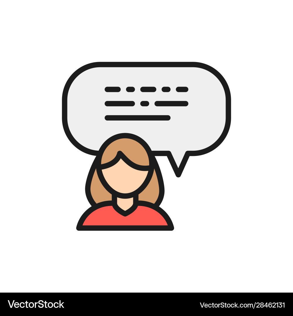 Speech Bubble Feedback Icon Royalty Free Vector Image