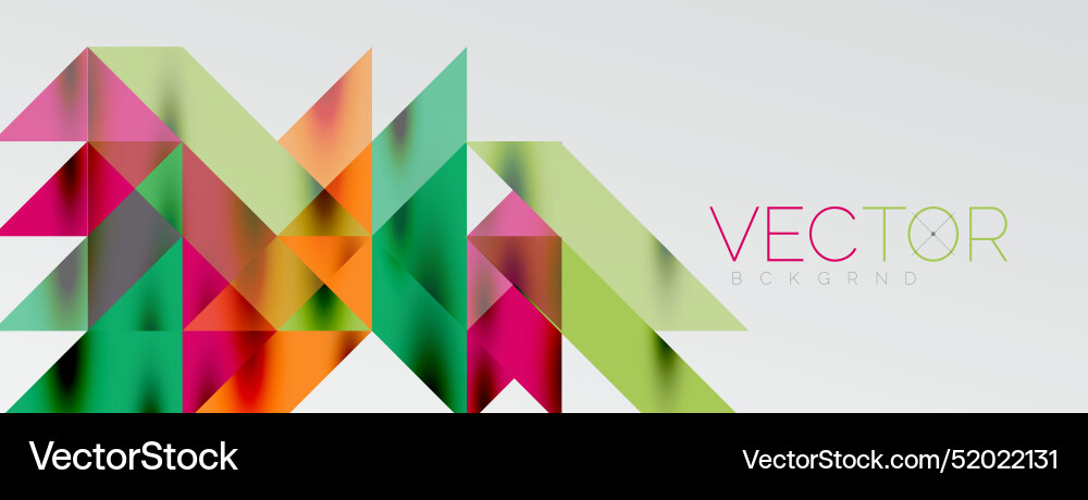 Tech minimal overlapping triangle shapes elements Vector Image
