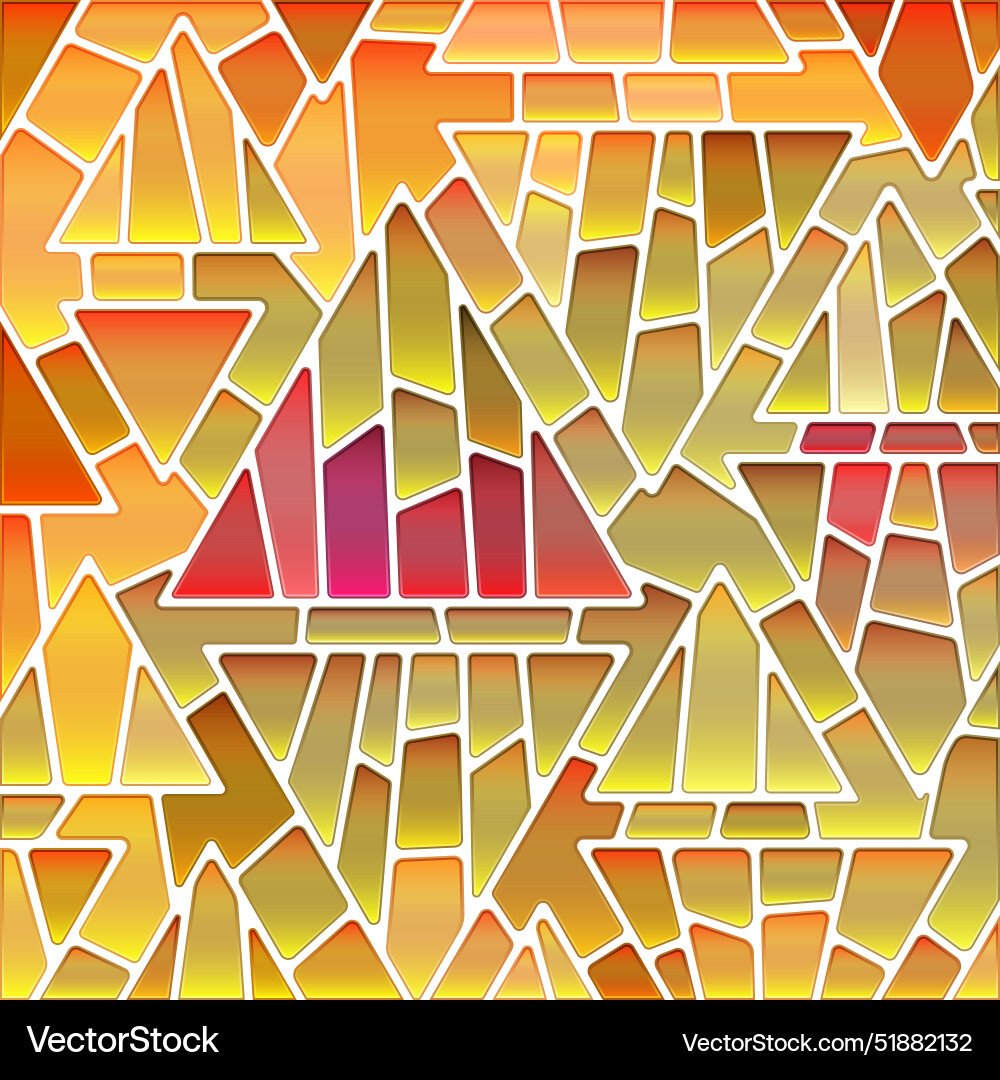 Abstract stained-glass mosaic background Vector Image