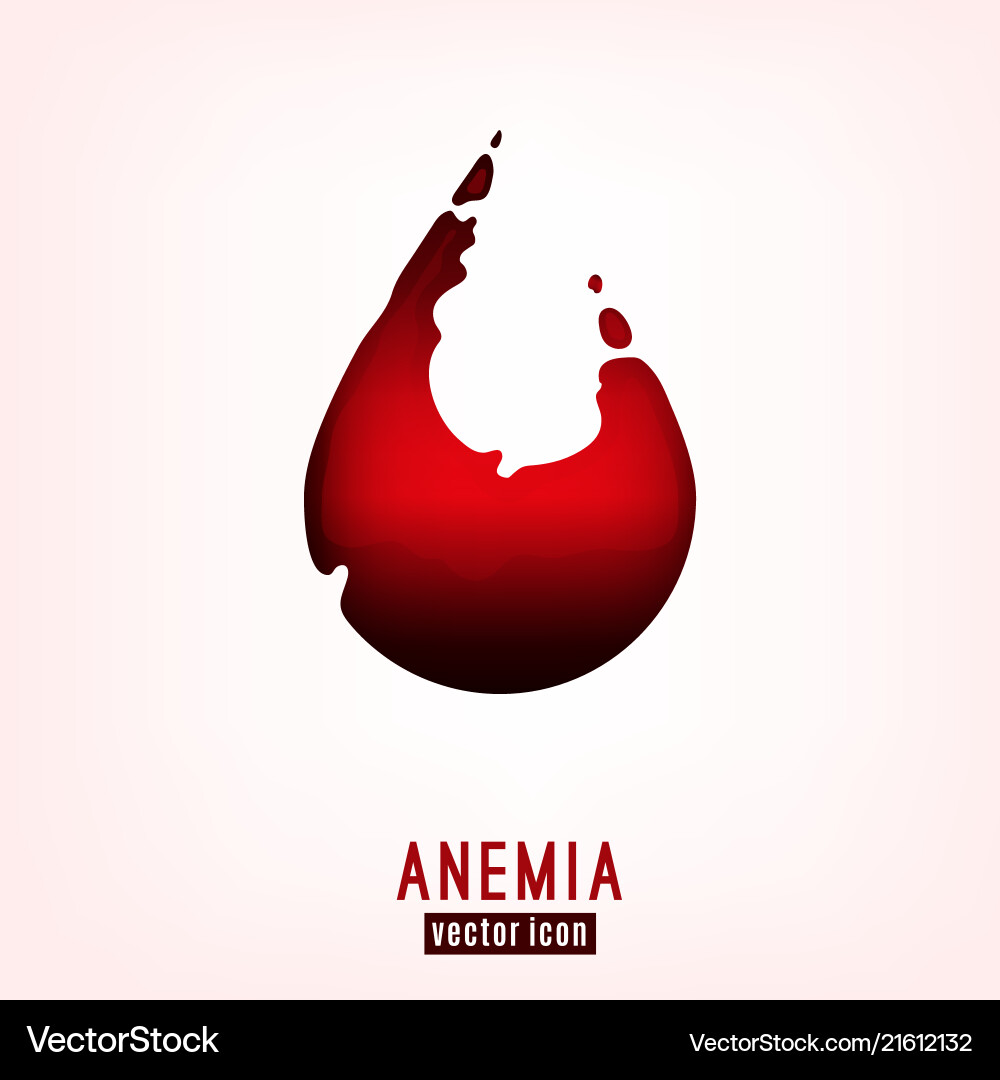Anemia icon image Royalty Free Vector Image - VectorStock