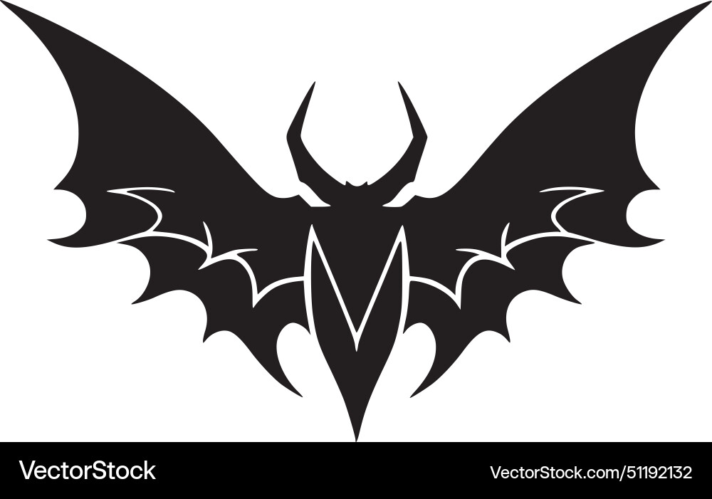 Bat - high quality logo ideal for t-shirt Vector Image