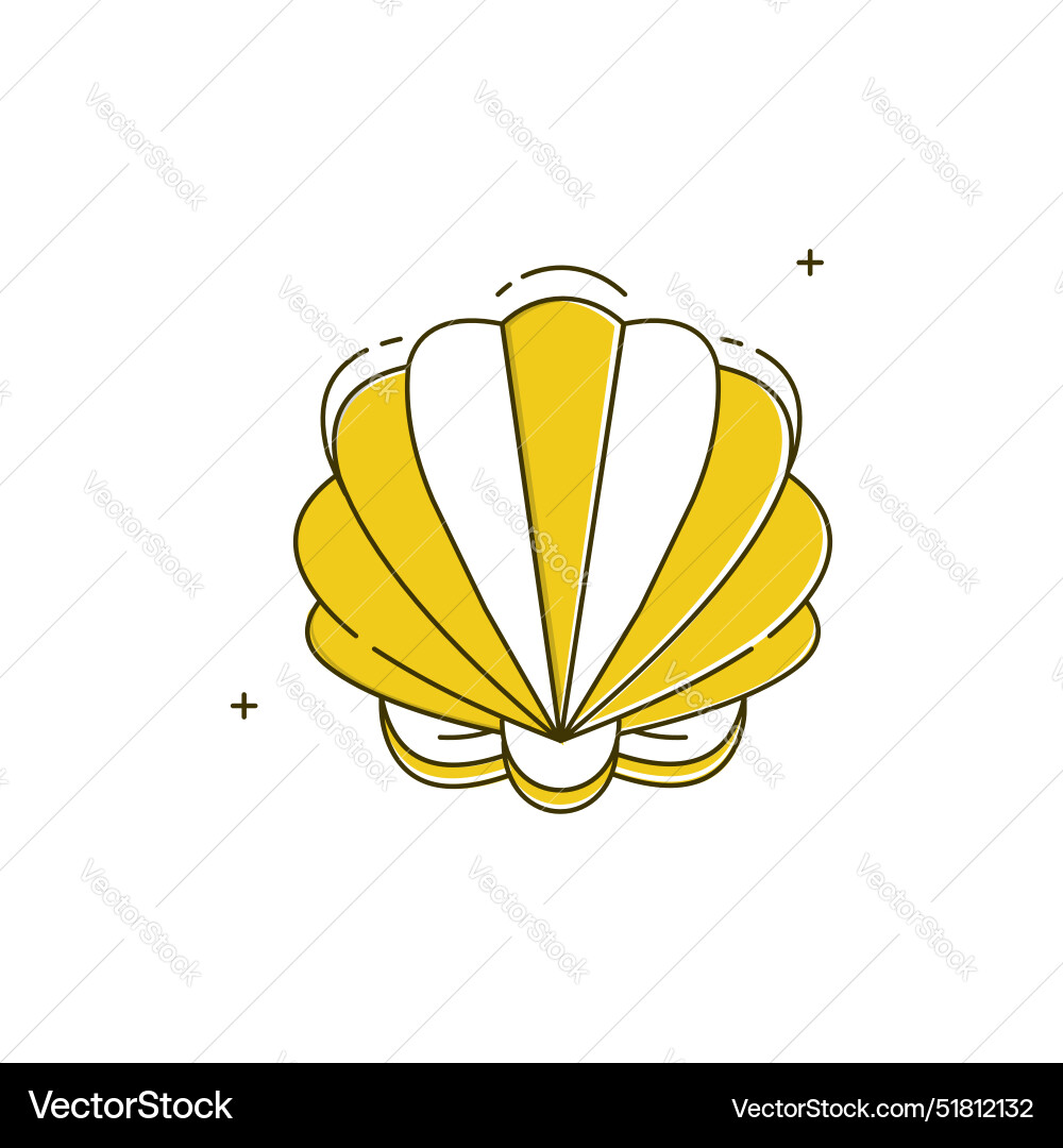 Beach seashell icon design Royalty Free Vector Image