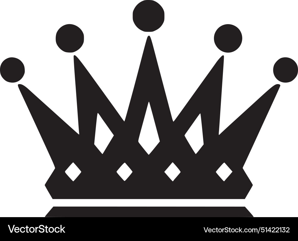 Crown - high quality logo ideal for t-shirt Vector Image