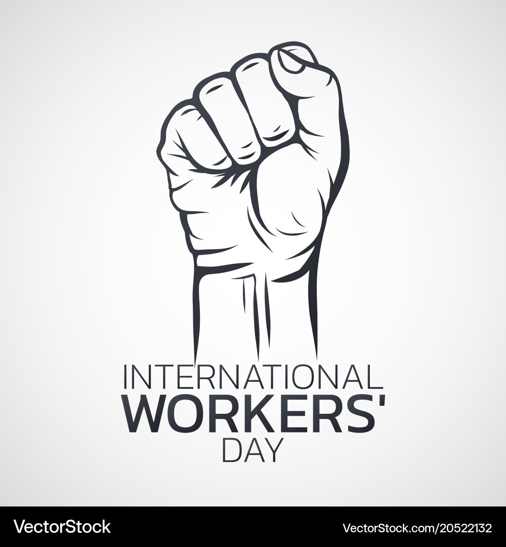 International workers day logo icon design Vector Image