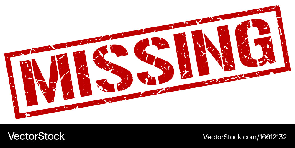Missing Stamp - Red Seal Royalty Free Vector Image