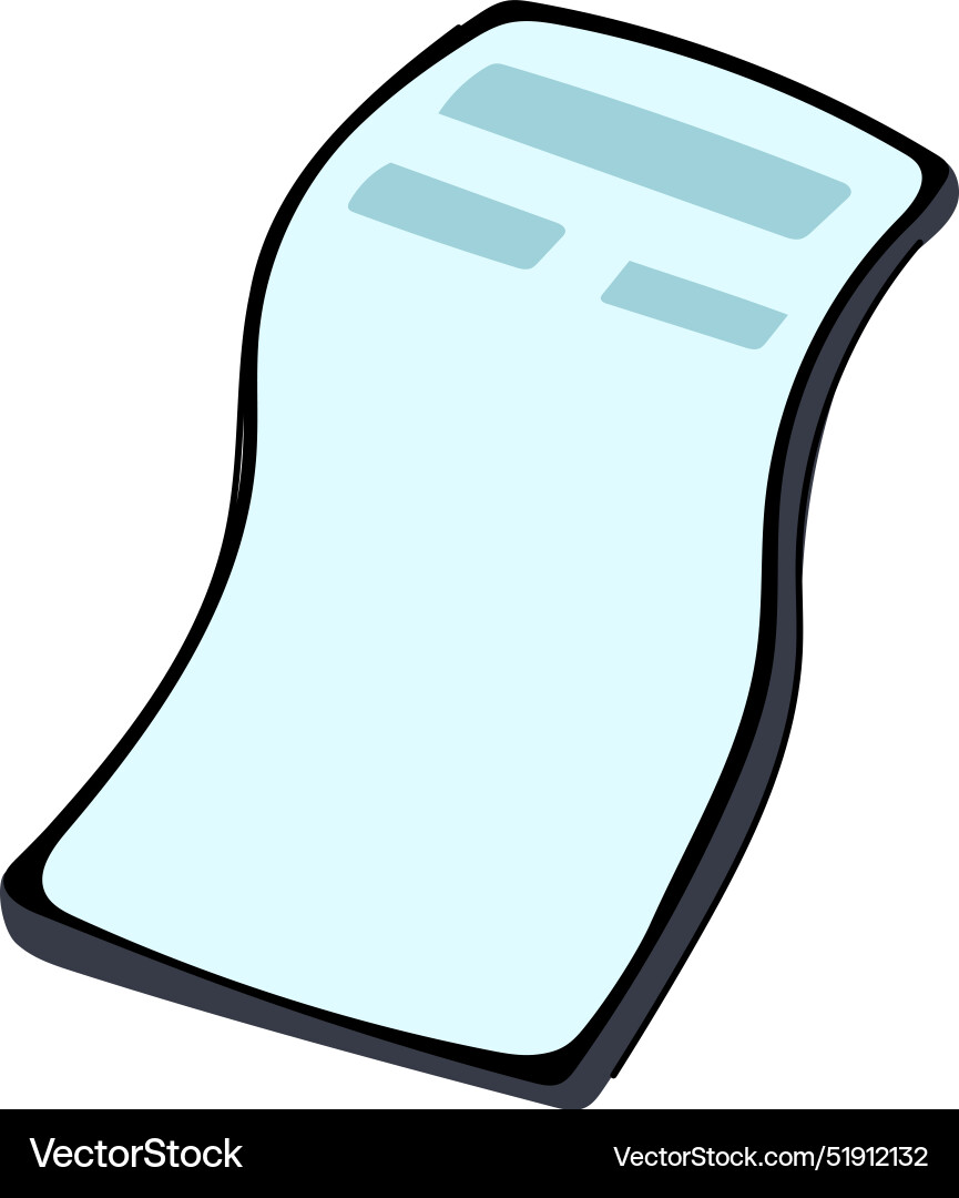 Phone flexible screen cartoon Royalty Free Vector Image