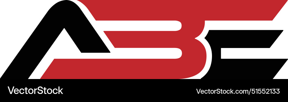 Abe logo design ab logobe logo ba logobae icon Vector Image