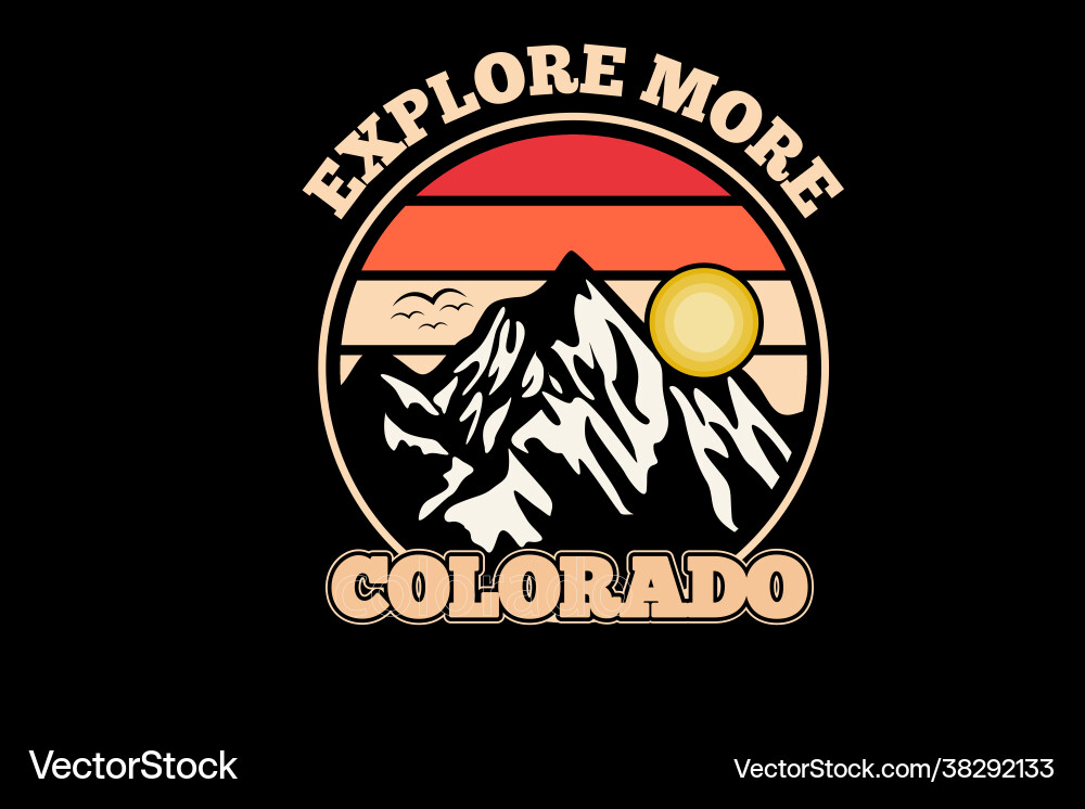 Colorado silhouette design Royalty Free Vector Image