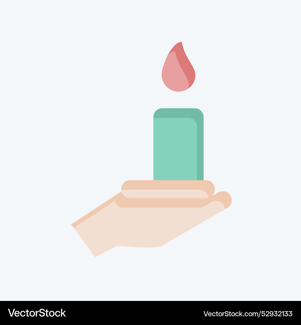 Icon bereavement related to seath symbol flat Vector Image