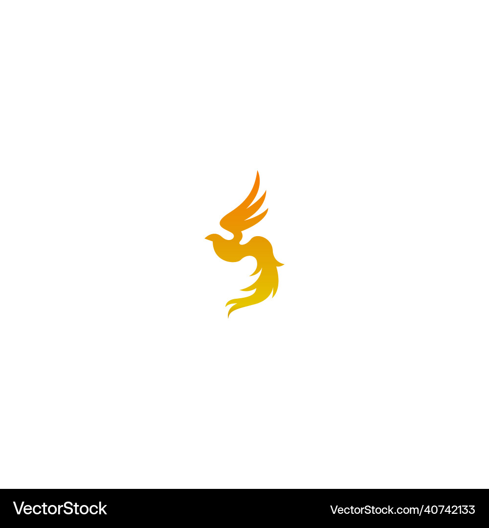 Phoenix logo icon design template Royalty Free Vector Image