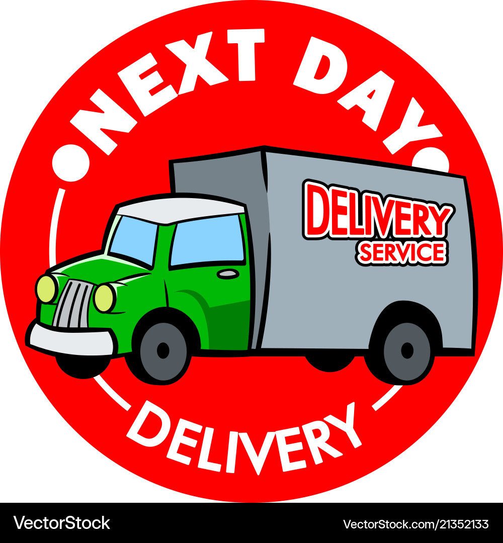 Retro Delivery Truck Label Royalty Free Vector Image