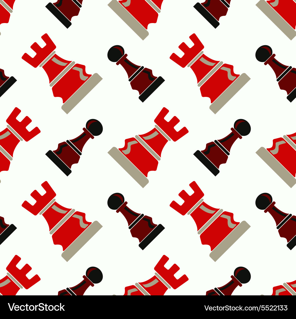 Seamless background with chess Royalty Free Vector Image