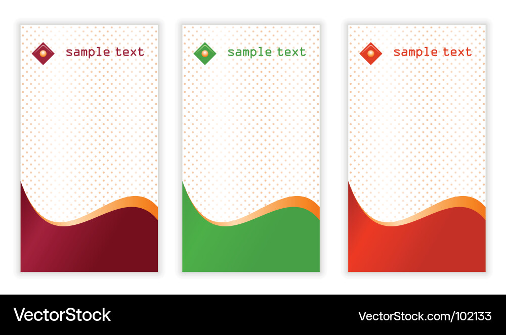Vertical business cards Royalty Free Vector Image