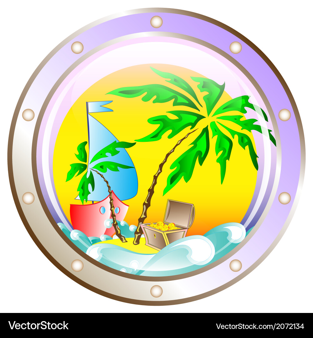 Background on vacation at sea Royalty Free Vector Image