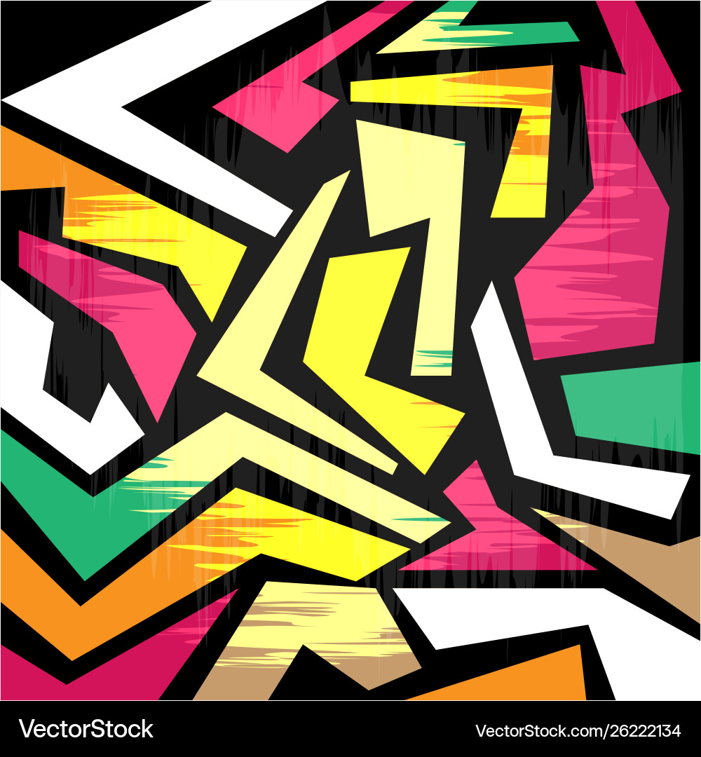 Colorful Graffiti Background Royalty Free Vector Image