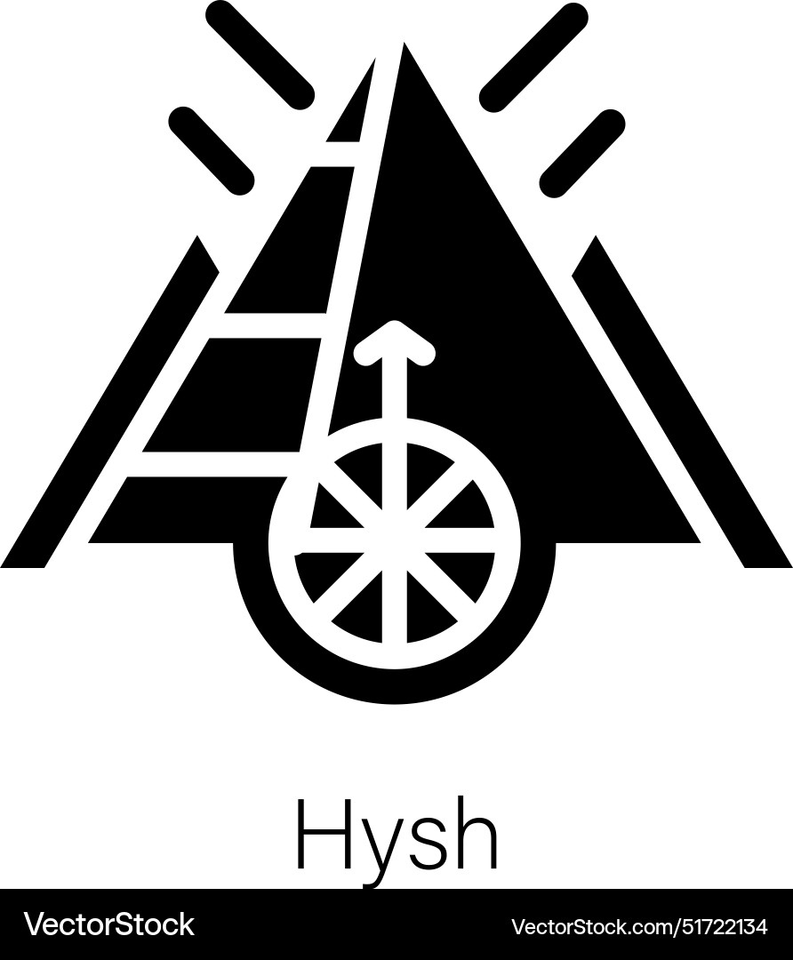 Hysh Royalty Free Vector Image - VectorStock