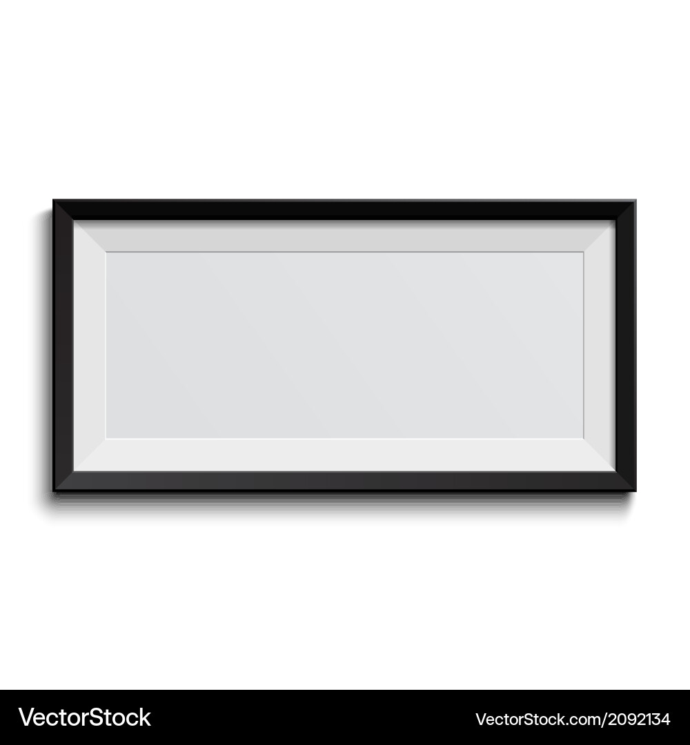 Realistic picture frame Royalty Free Vector Image