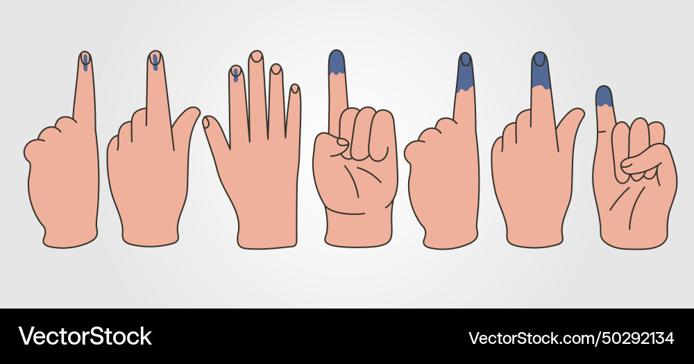 Voting Ink On Hand