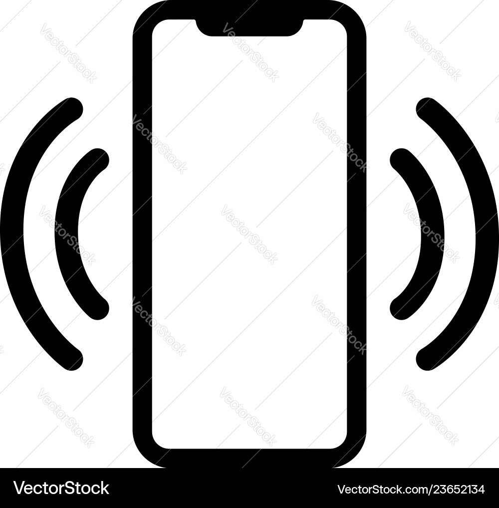 Smartphone Ringing and Vibrating Icon Royalty Free Vector