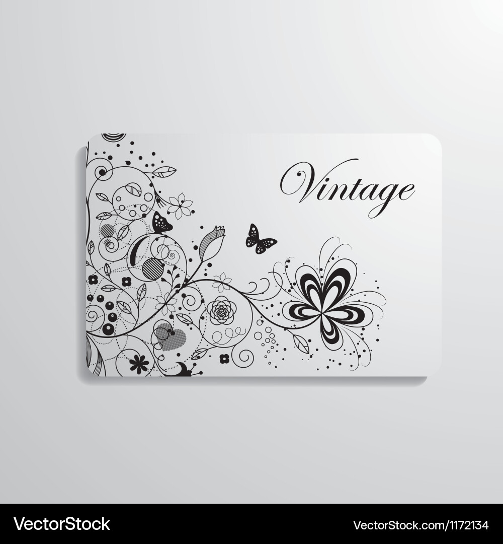 Visiting card Royalty Free Vector Image - VectorStock