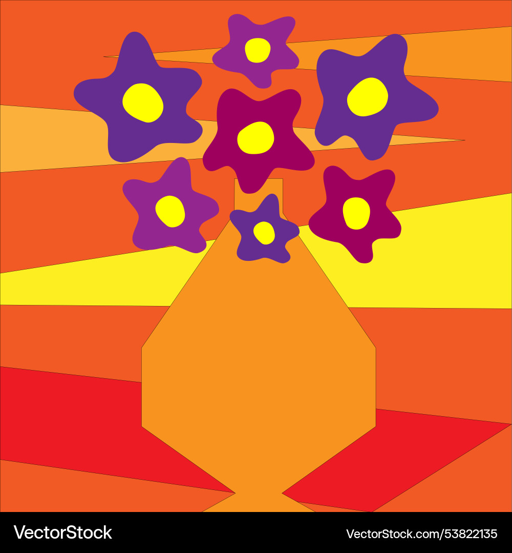 Abstract floral print Royalty Free Vector Image