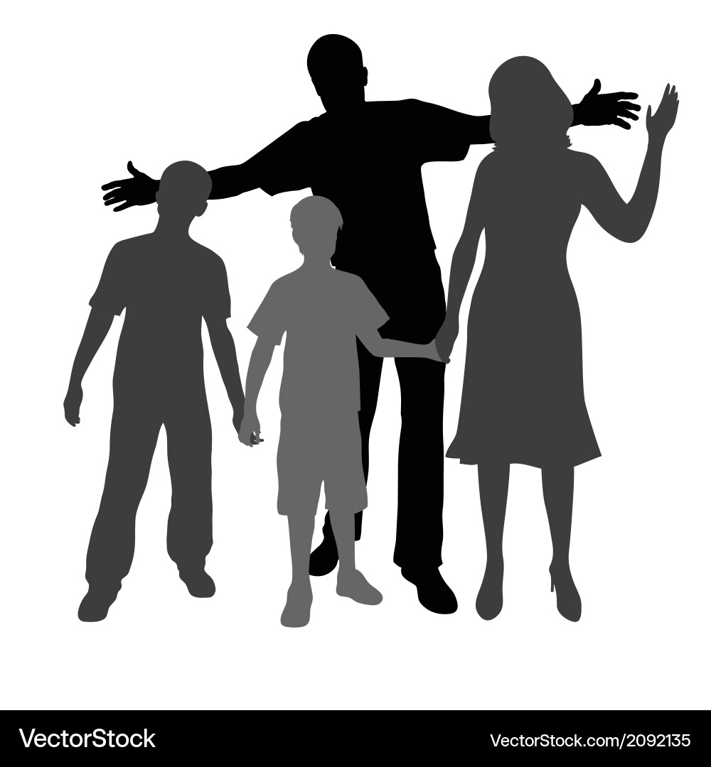 Happy family Royalty Free Vector Image - VectorStock