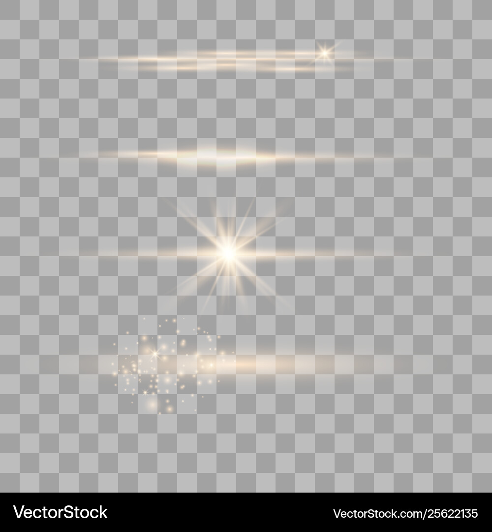 Realistic lens flare elements Royalty Free Vector Image