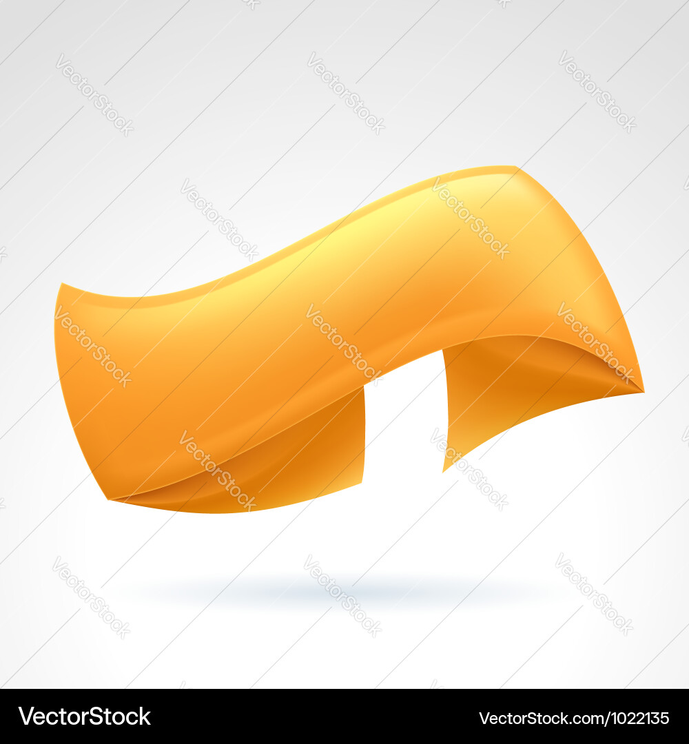 Yellow banner Royalty Free Vector Image - VectorStock