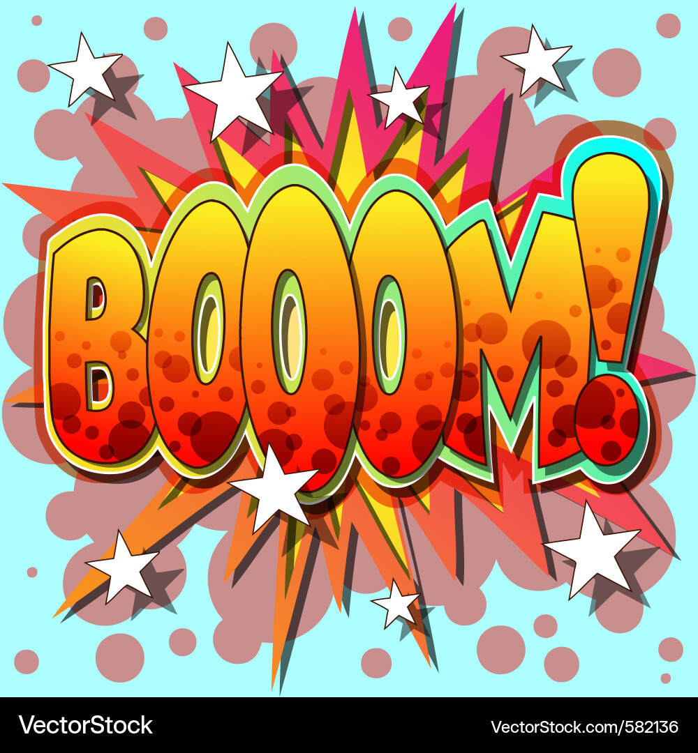 Boom Royalty Free Vector Image - VectorStock