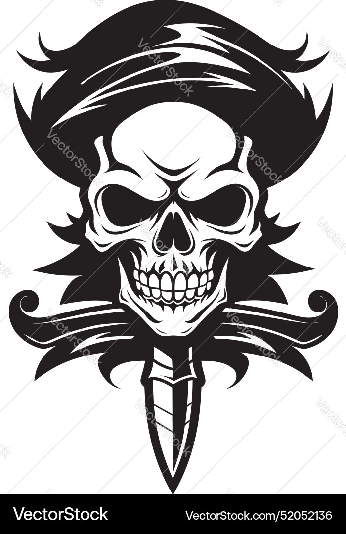 Buccaneers badge rogue pirates emblem pirate Vector Image