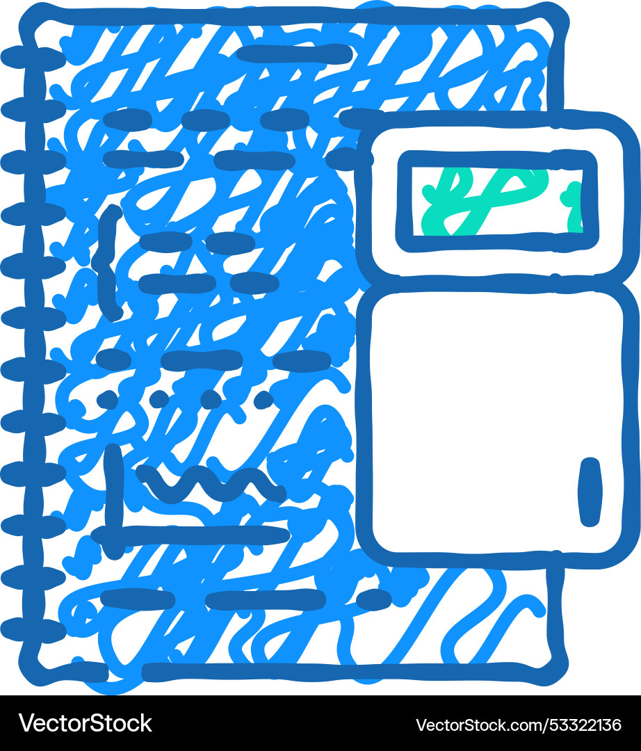 Calculate math science education icon doodle Vector Image