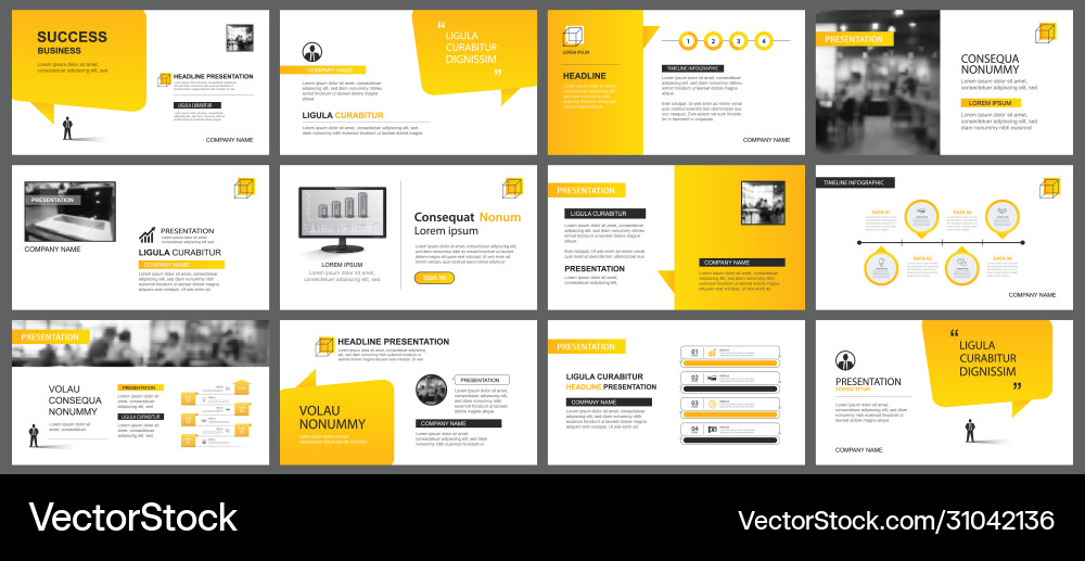 Presentation and slide layout template design Vector Image