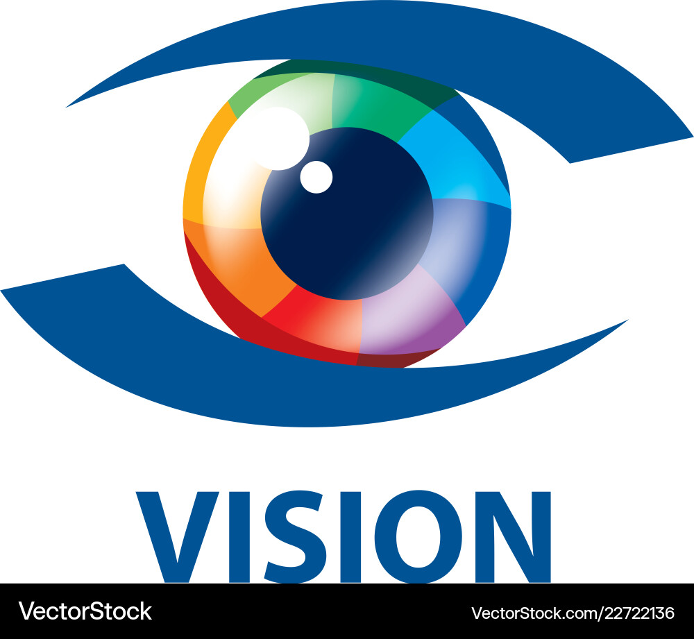 Sign in the shape of eye Royalty Free Vector Image