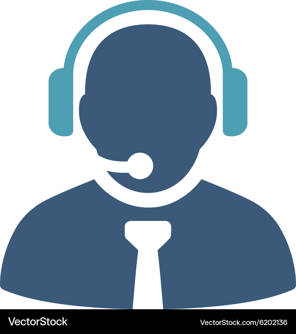 Unterstützung Manager-Symbol Lizenzfreies Vektorbild