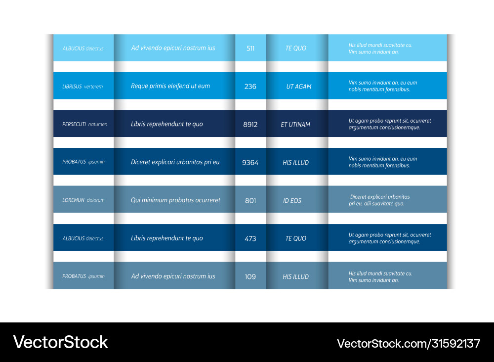 Price table template pricing banner chart Vector Image
