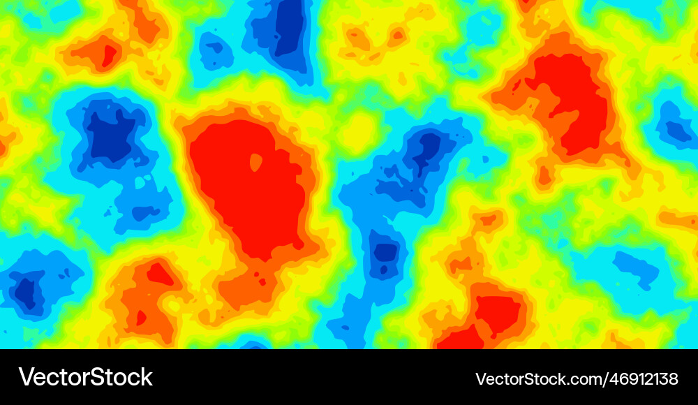 Abstract rainbow heat map of hot and cold Vector Image