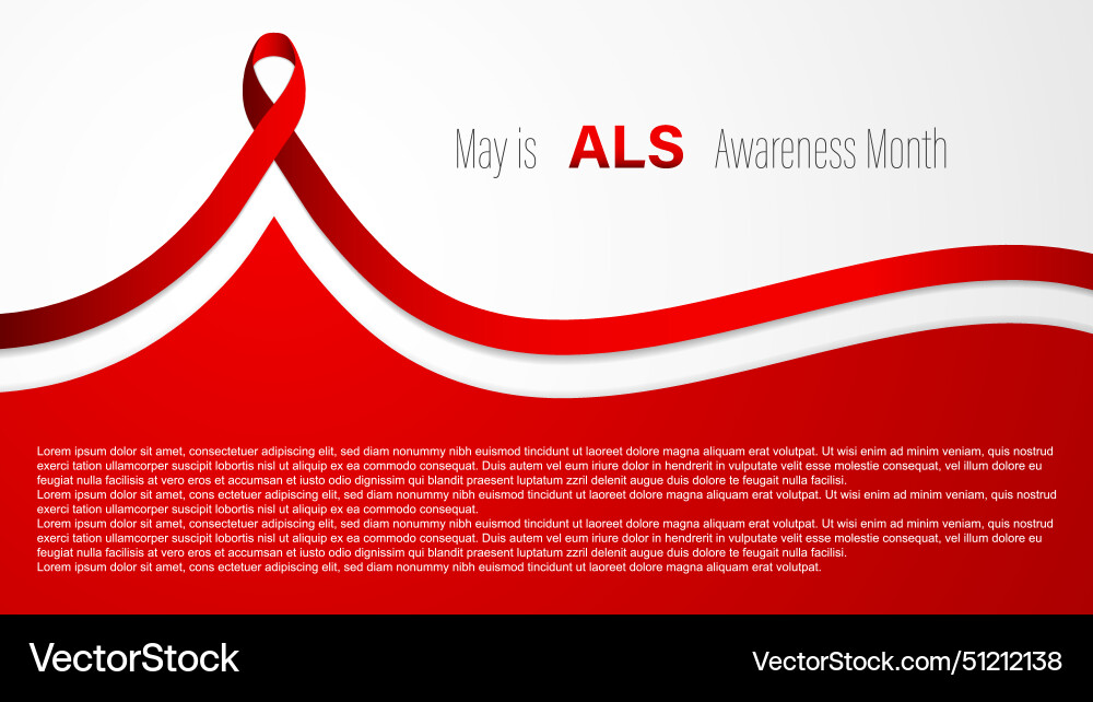 Als awareness month Royalty Free Vector Image - VectorStock