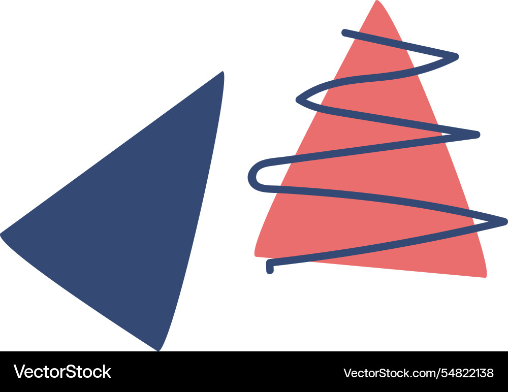 Children doodle drawing triangle patterns Vector Image